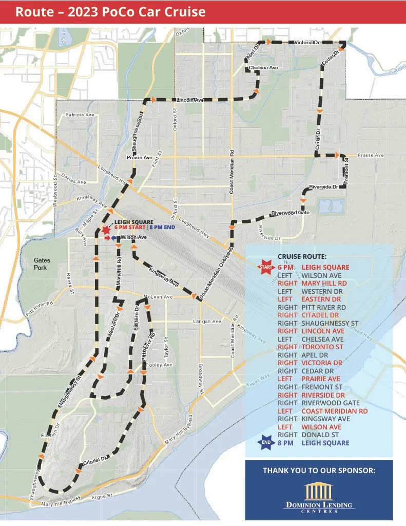 Maps & Routes — Downtown Port Coquitlam Car Show