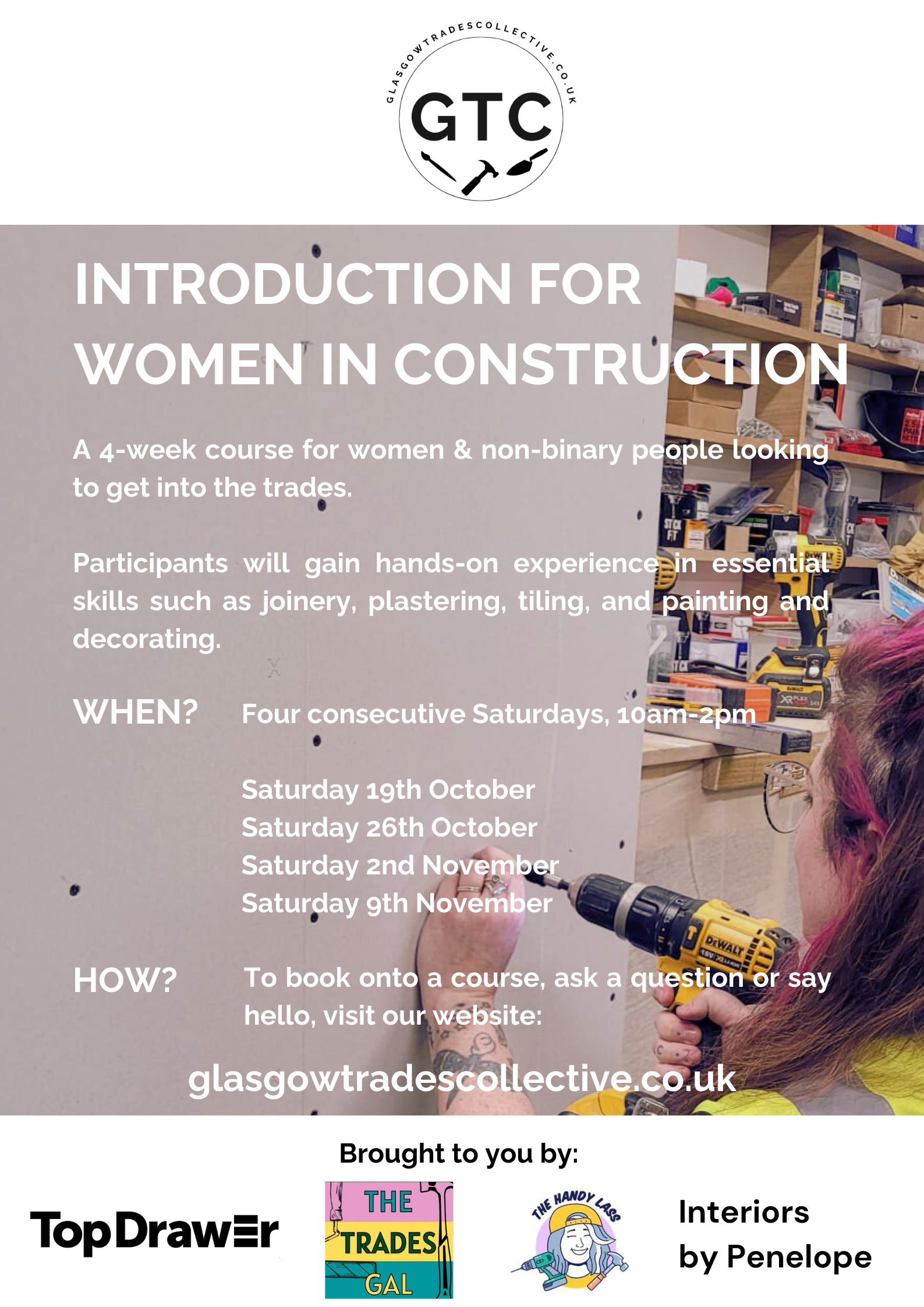 Booking Page — Glasgow Trades Collective