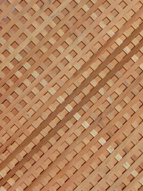4x8 Wood Lattice Panels 1' X 8' REDWOOD DIAGONAL LATTICE PANEL