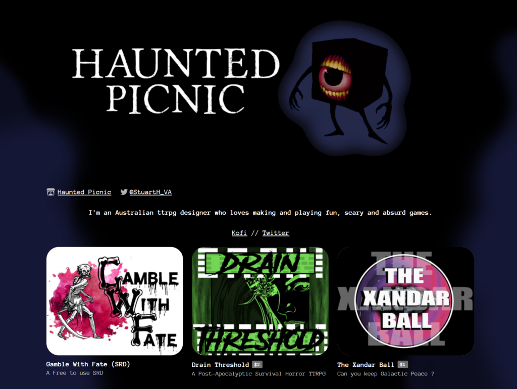 TTRPG Community Interview with Stuart of Haunted Picnic — Emma Grier ...