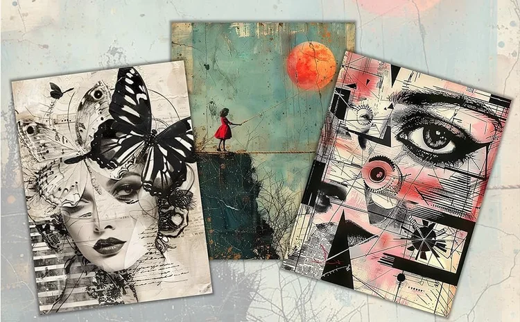 Space & Motion: Collage Pages for Scrapbooking, Junk Journals and ...