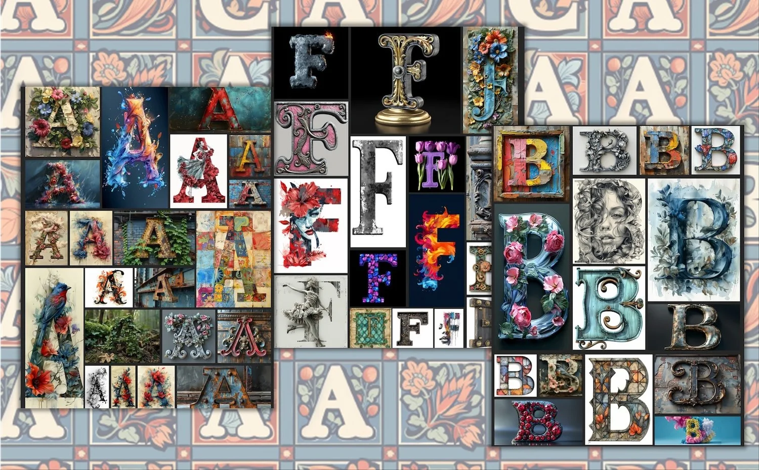 Alphabet to cut & collage — e14 Artbox