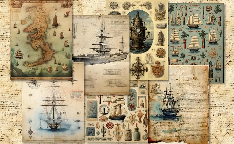 Vintage Victorian Nautical Ephemera Collection: Vintage Ephemera Vol. 2 ...