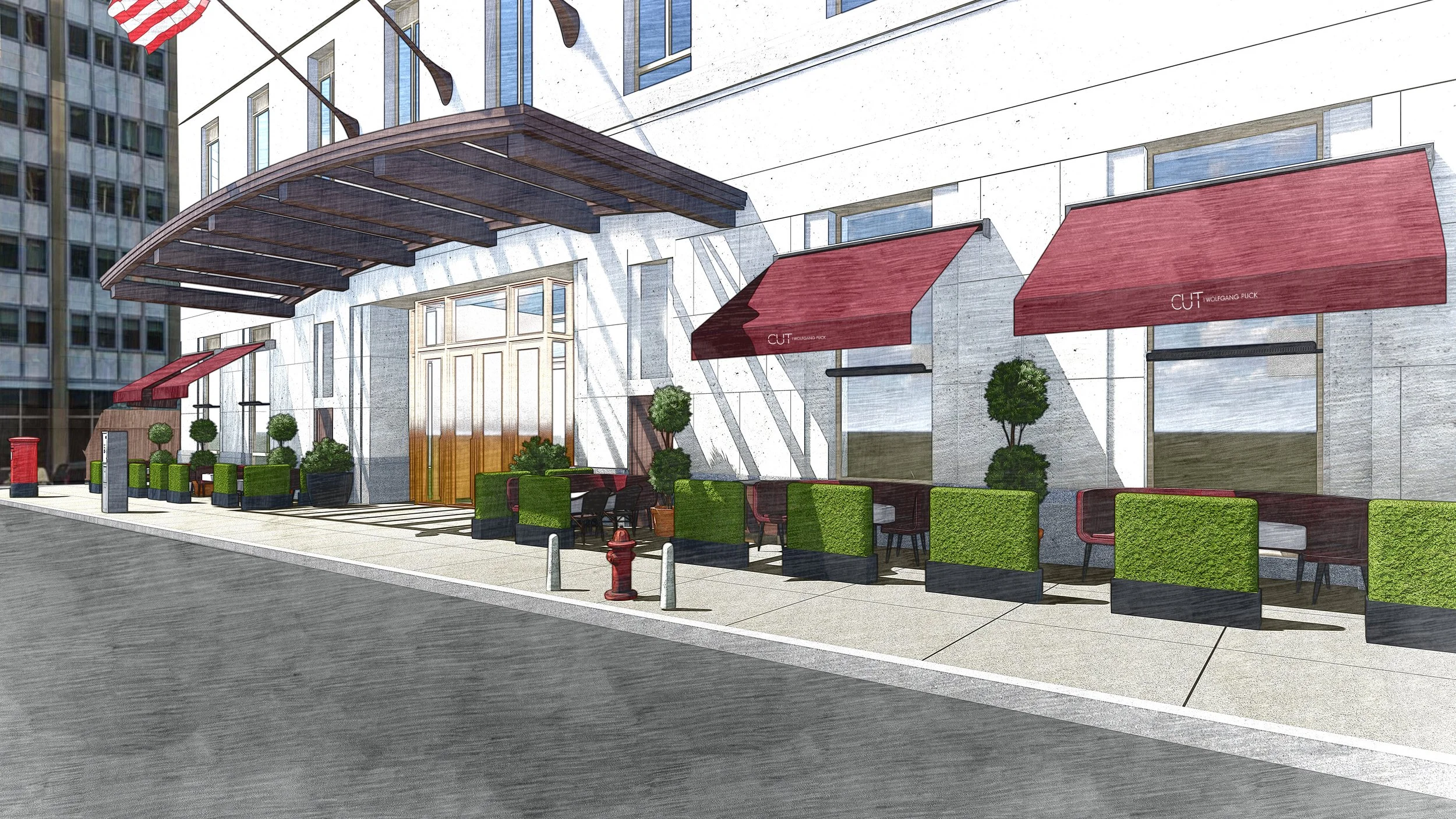 CUT Outdoor Terrace — Kimberly Brown Architecture PLLC