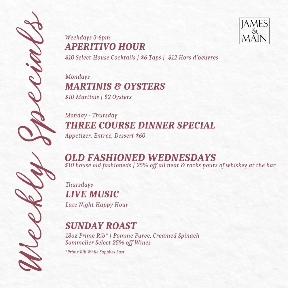 WEEKLY — James & Main
