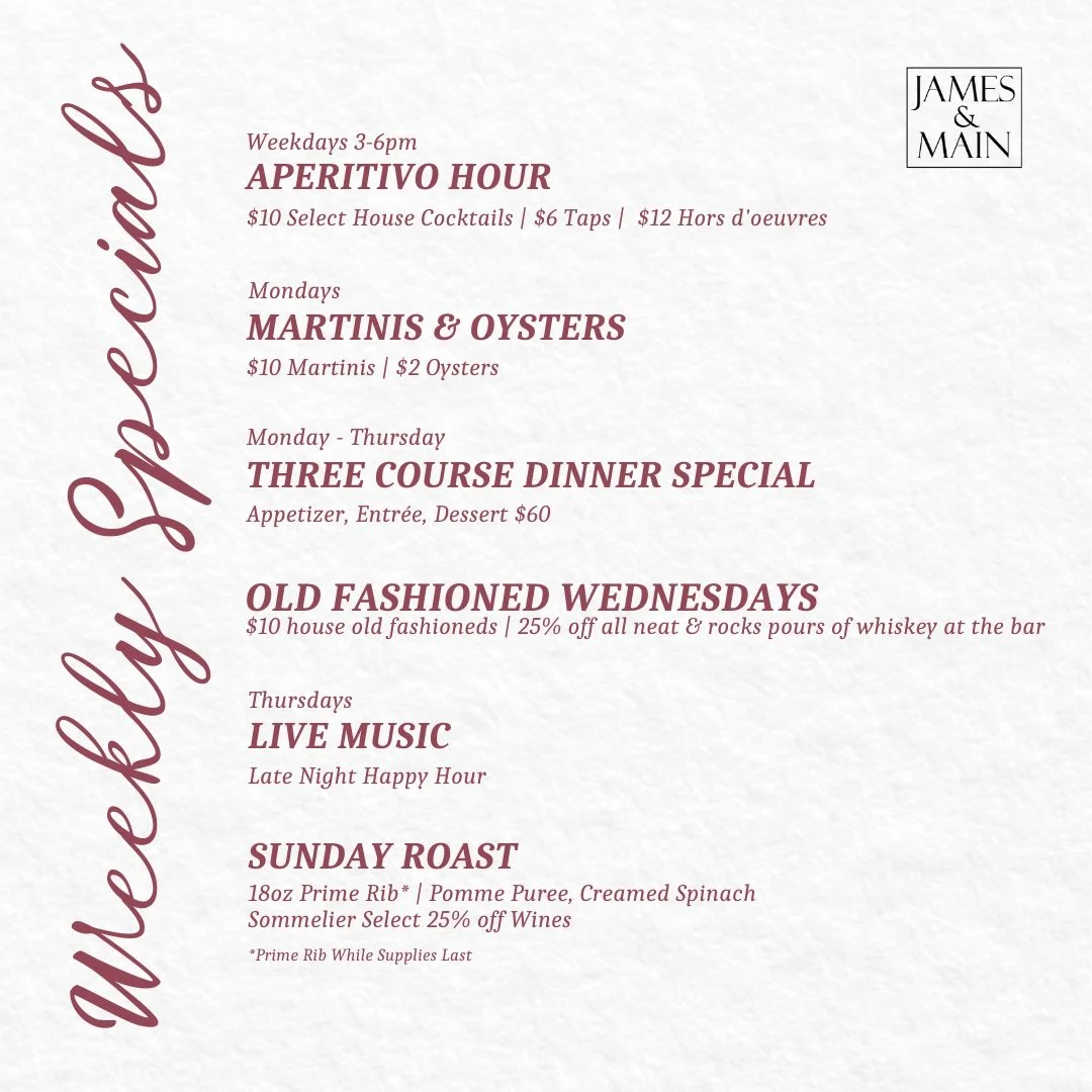 WEEKLY — James & Main