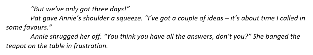 How to write dialogue – 2: Layout — Pernickety Kate Proofreading & Editing