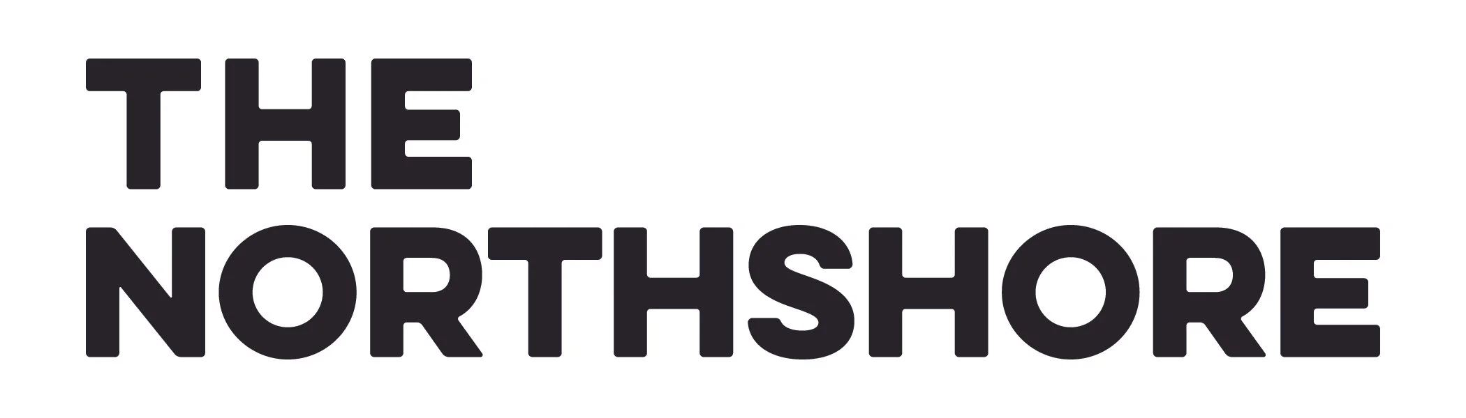 The Northshore Clear & White Sticker — nicepeopleofthenorthshore