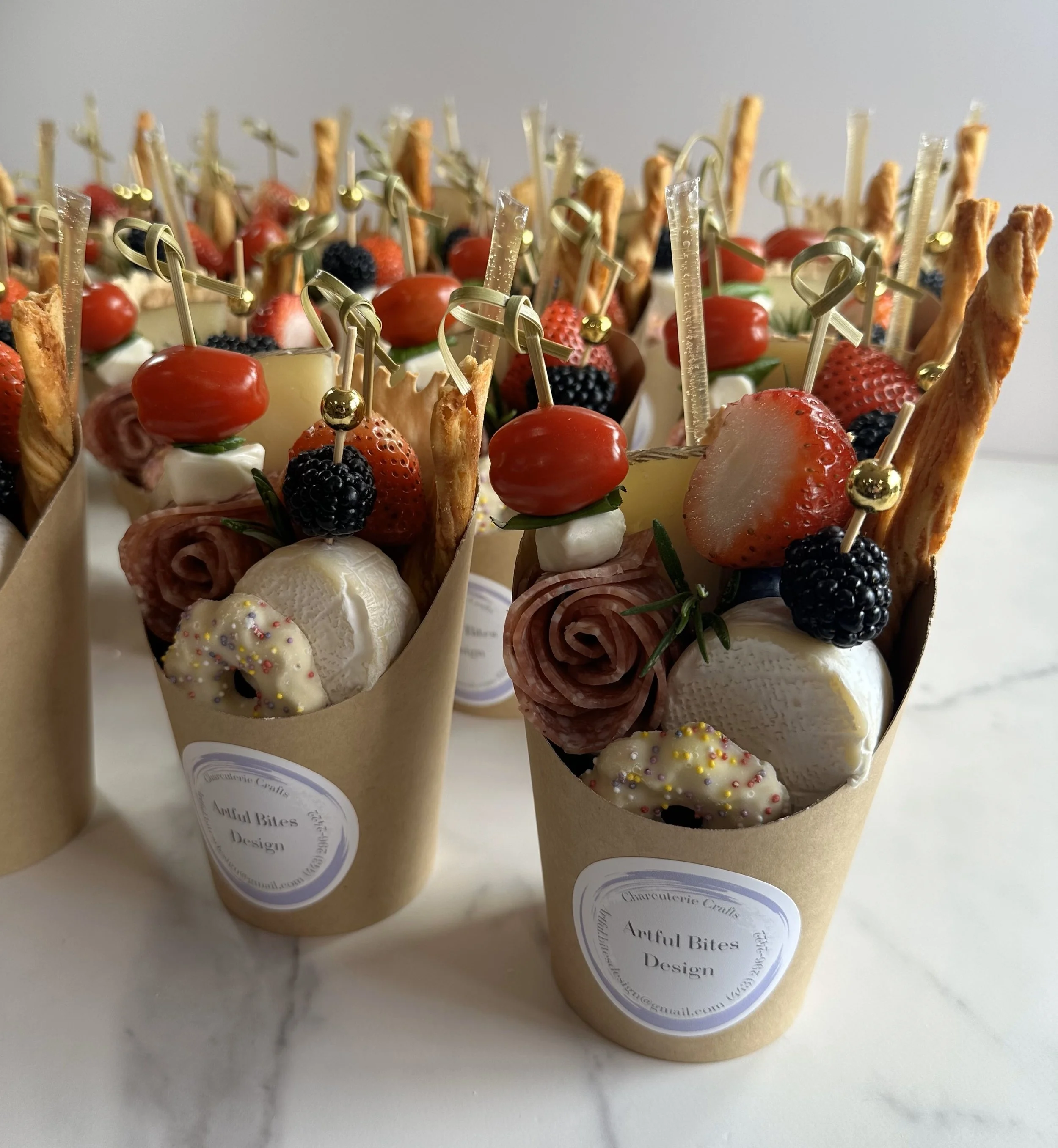 Individual Charcuterie Cups, Cones & Crudité Cups - Perfect for Events ...