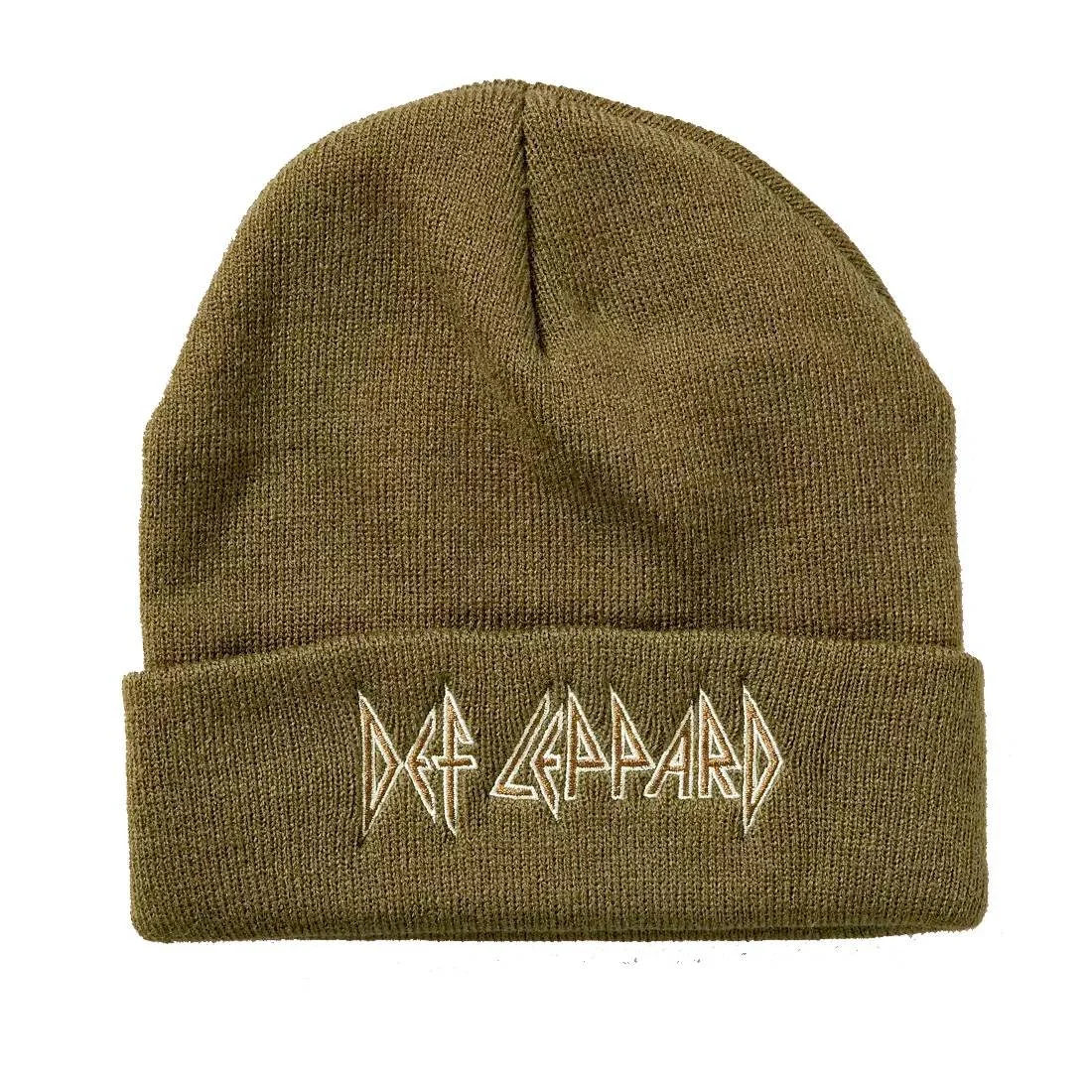DEF LEPPARD Khaki Beanie The New Shirt Shop DEF LEPPARD Khaki Beanie The New Shirt Shop