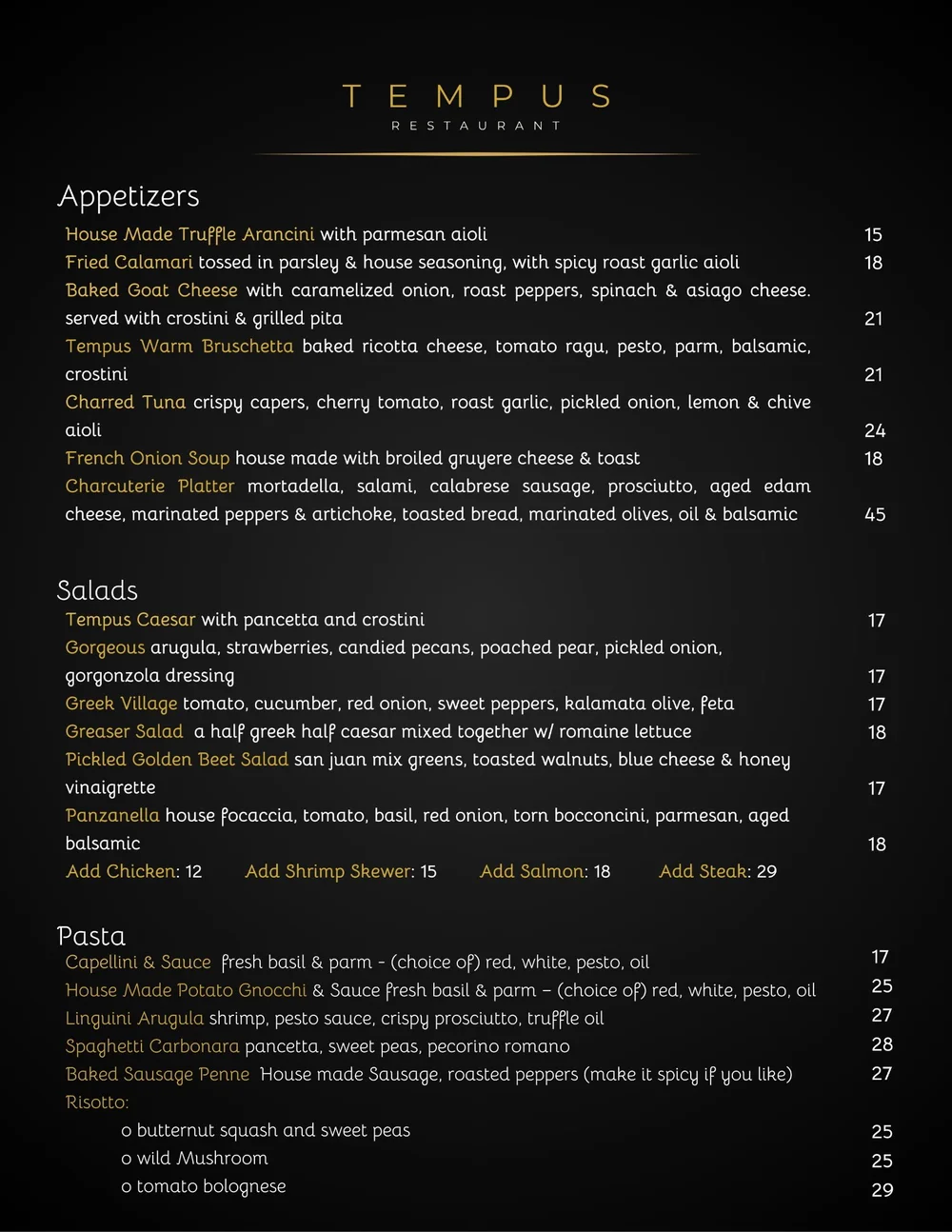 Tempus Restaurant