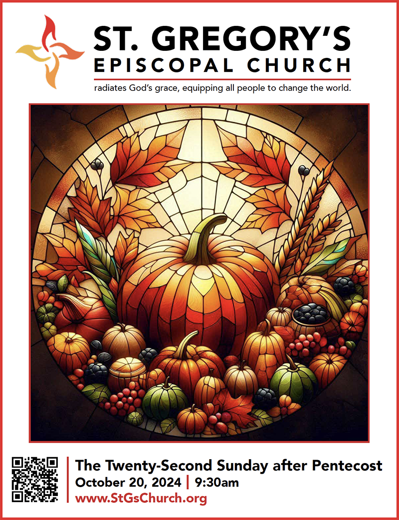Sunday Bulletins — ST. GREGORY'S Episcopal Church