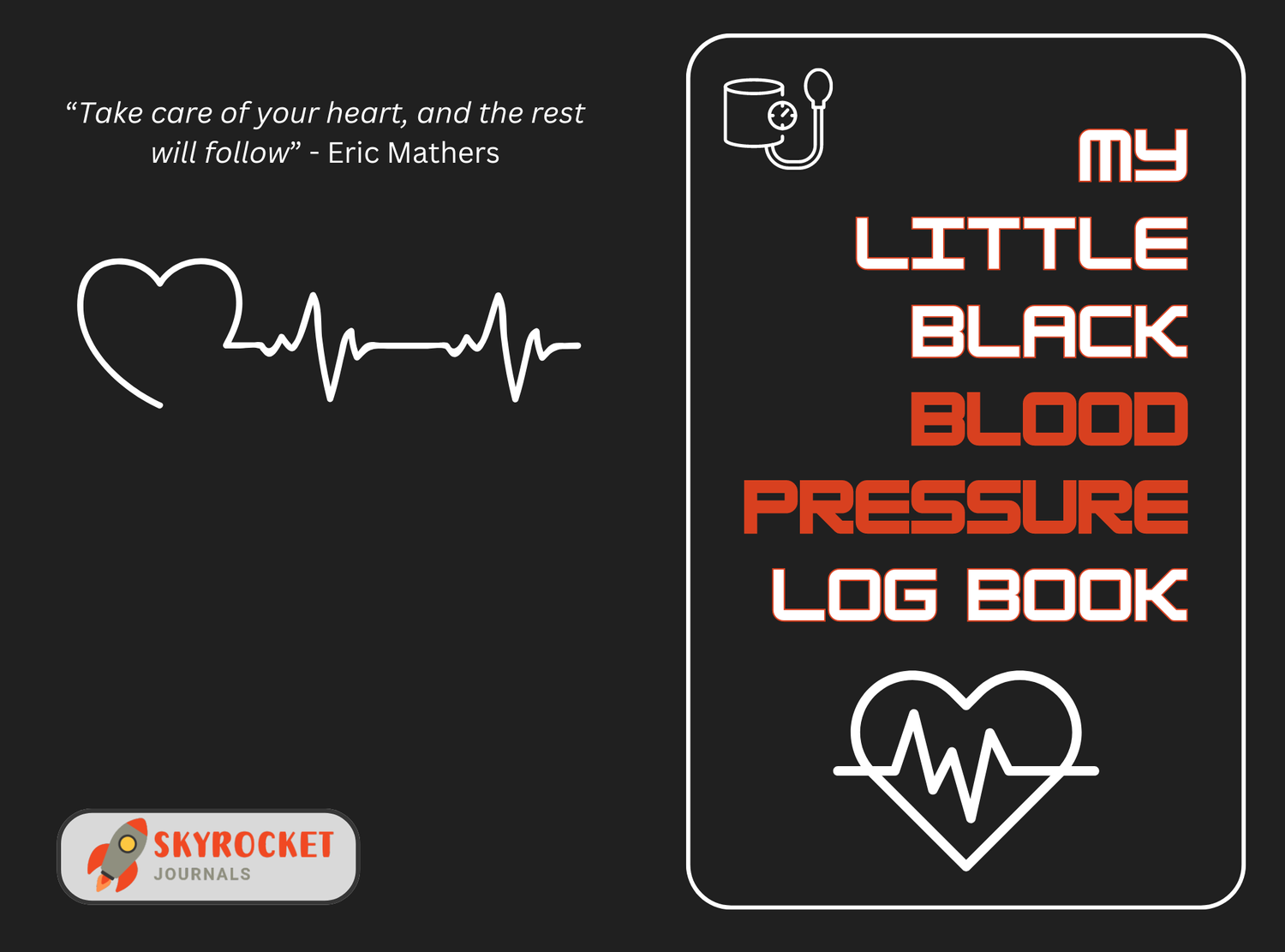 Blood Pressure Log Book | Track Your Health — Skyrocket Journals