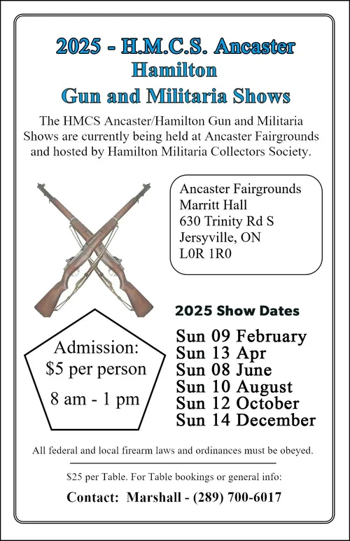 Hamilton Military Collector Show — Ancaster Agricultural Society