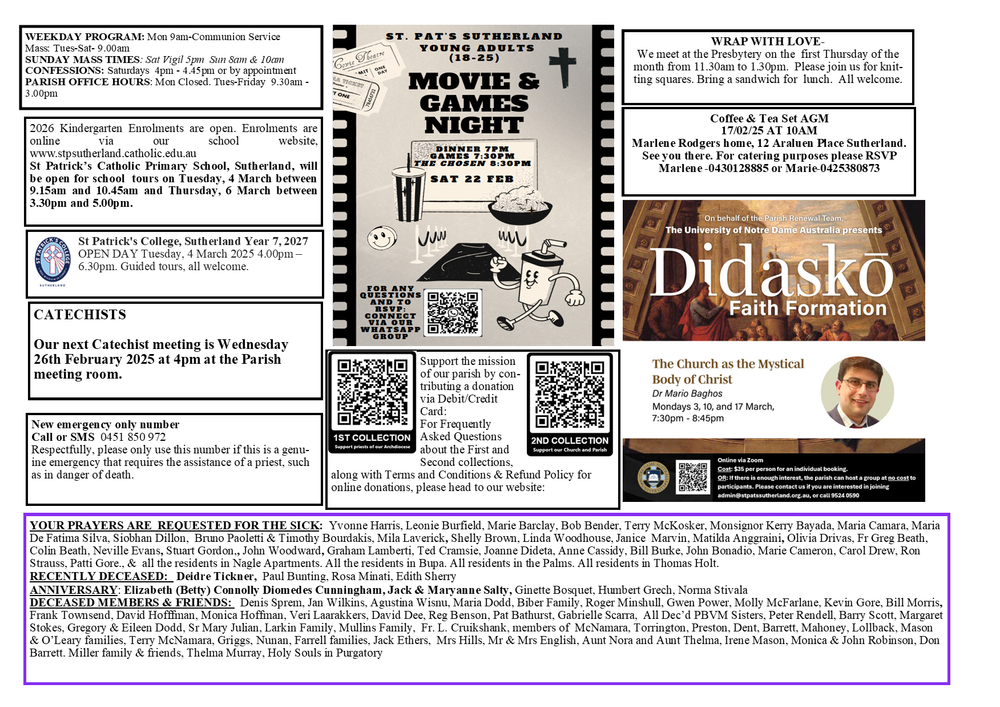 Gallery 2 — St. Patrick's Catholic Church Sutherland