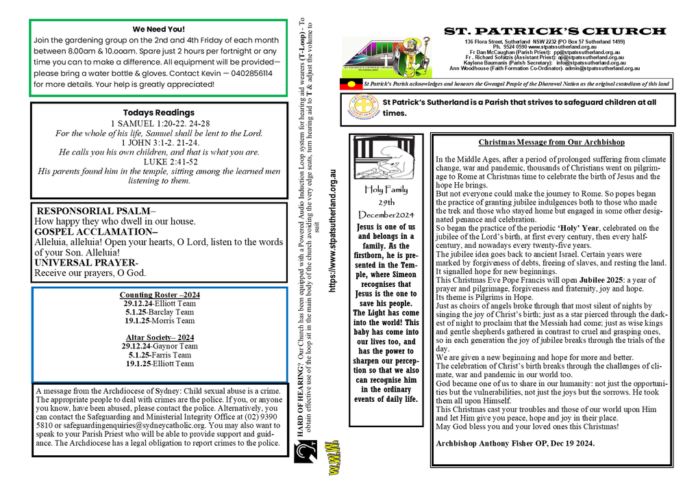 Gallery 2 — St. Patrick's Catholic Church Sutherland