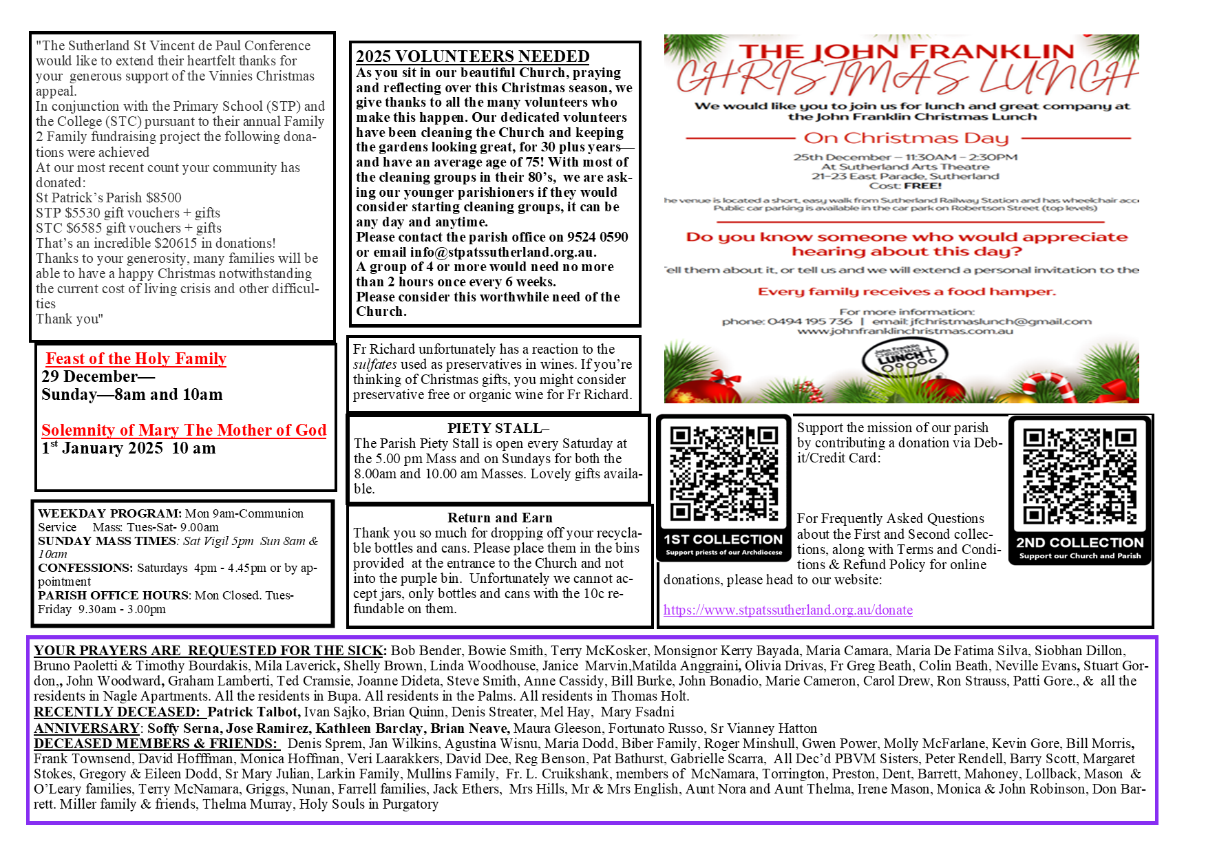 Gallery 2 — St. Patrick's Catholic Church Sutherland