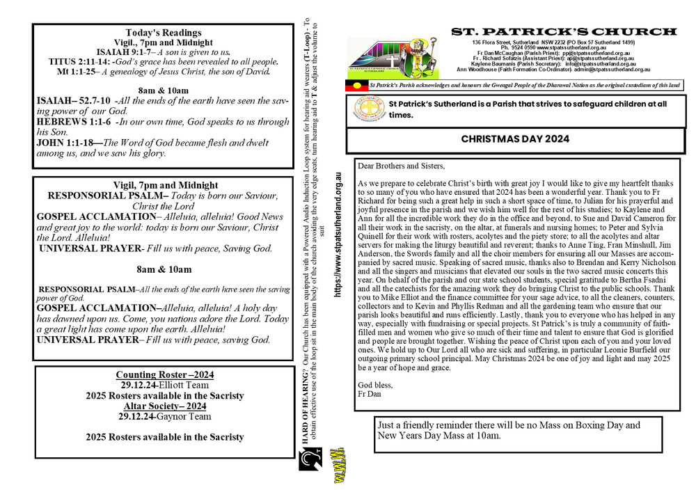 Gallery 2 — St. Patrick's Catholic Church Sutherland