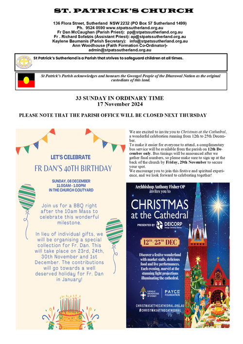 Gallery 2 — St. Patrick's Catholic Church Sutherland