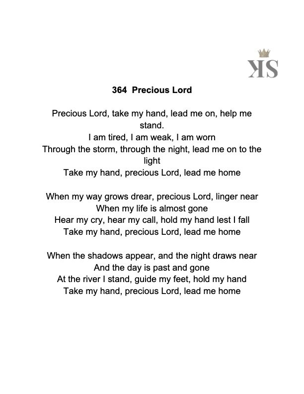 PRECIOUS LORD 364 — CYBER SONG BOOK