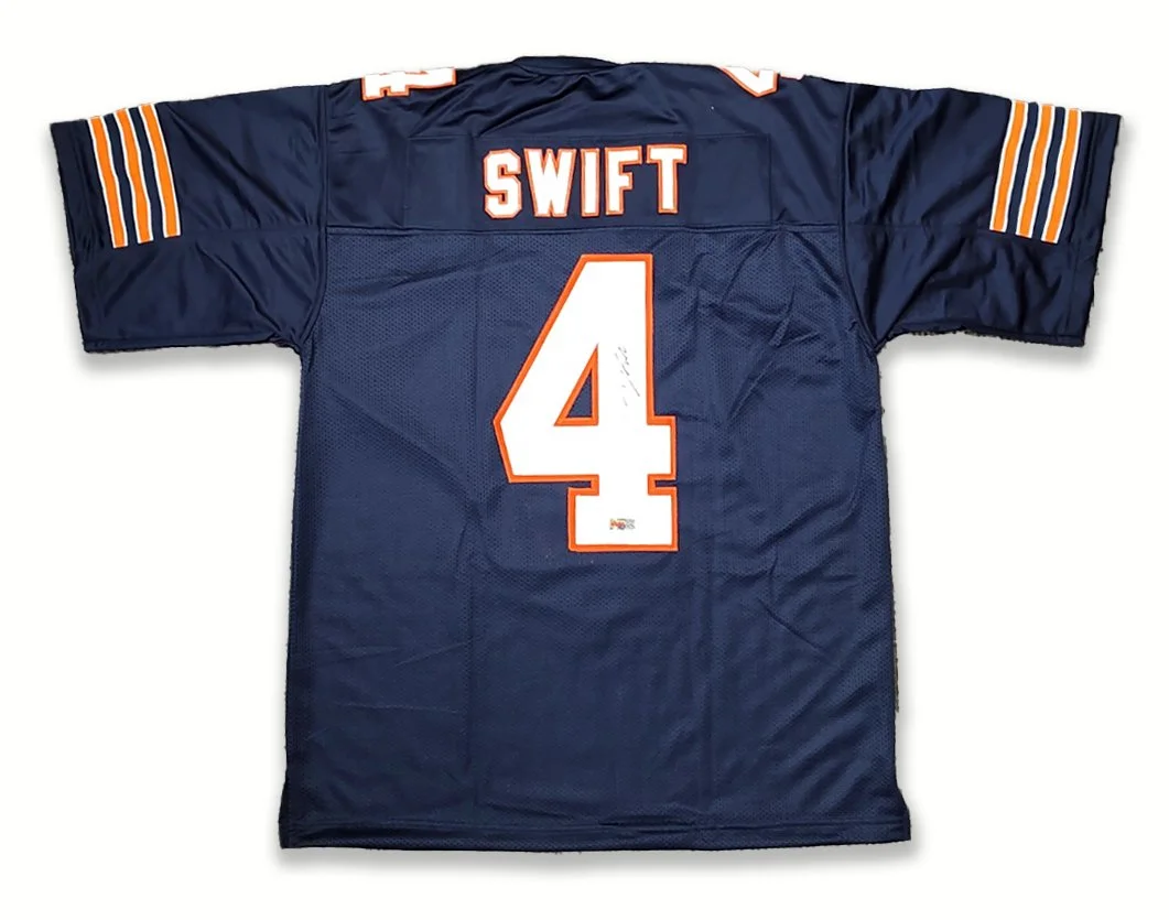 D'Andre Swift Signed Jersey XL Chicago Bears Autograph NFL Pro Bowl ...