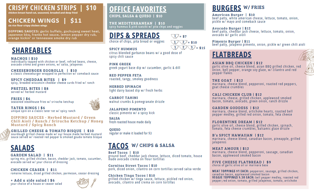 Menu — Suite B OKC