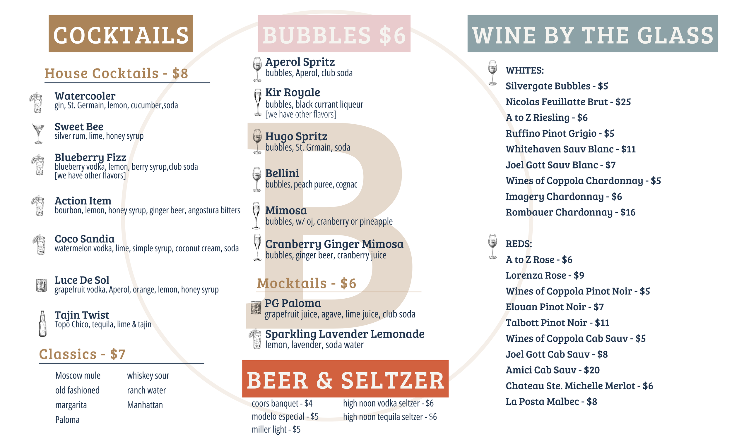 Menu — Suite B OKC