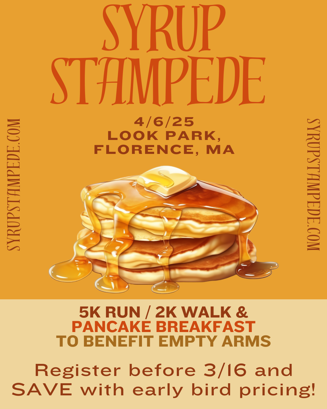 SYRUP STAMPEDE 5K Run / 2K Walk — Empty Arms Bereavement Support