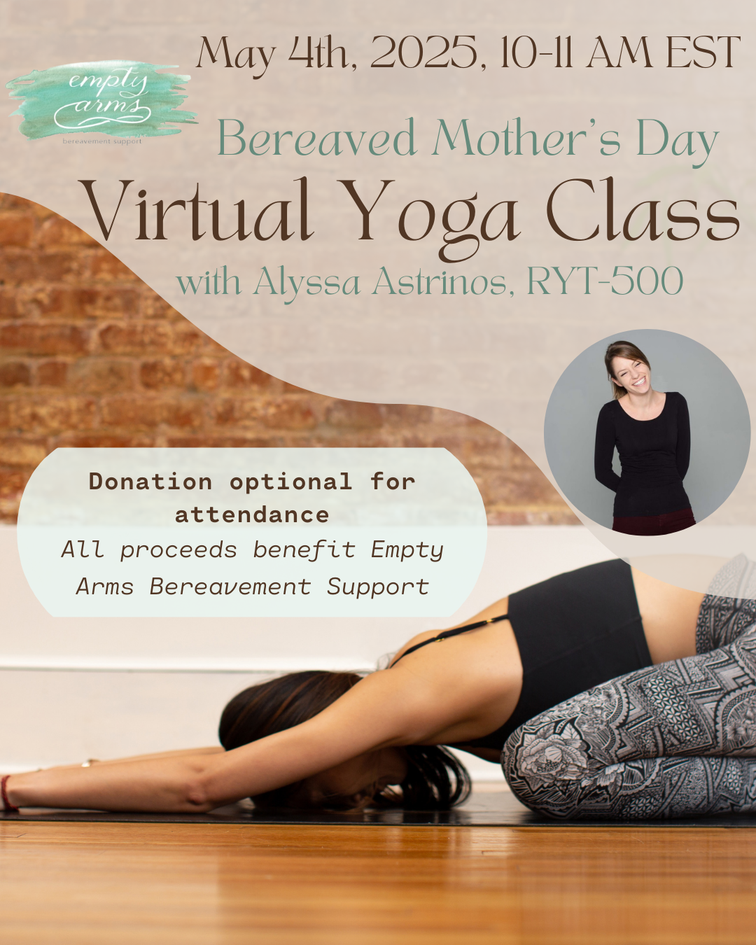 Virtual Bereaved Mother's Day Yoga Class — Empty Arms Bereavement Support