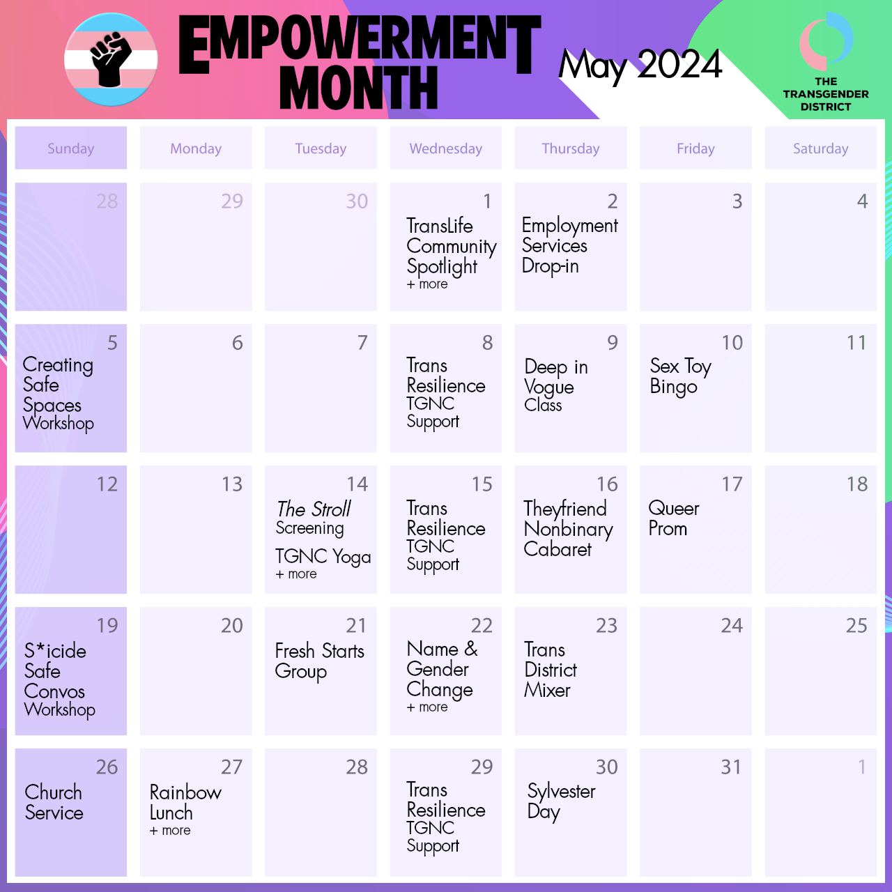 Empowerment Month — The Transgender District