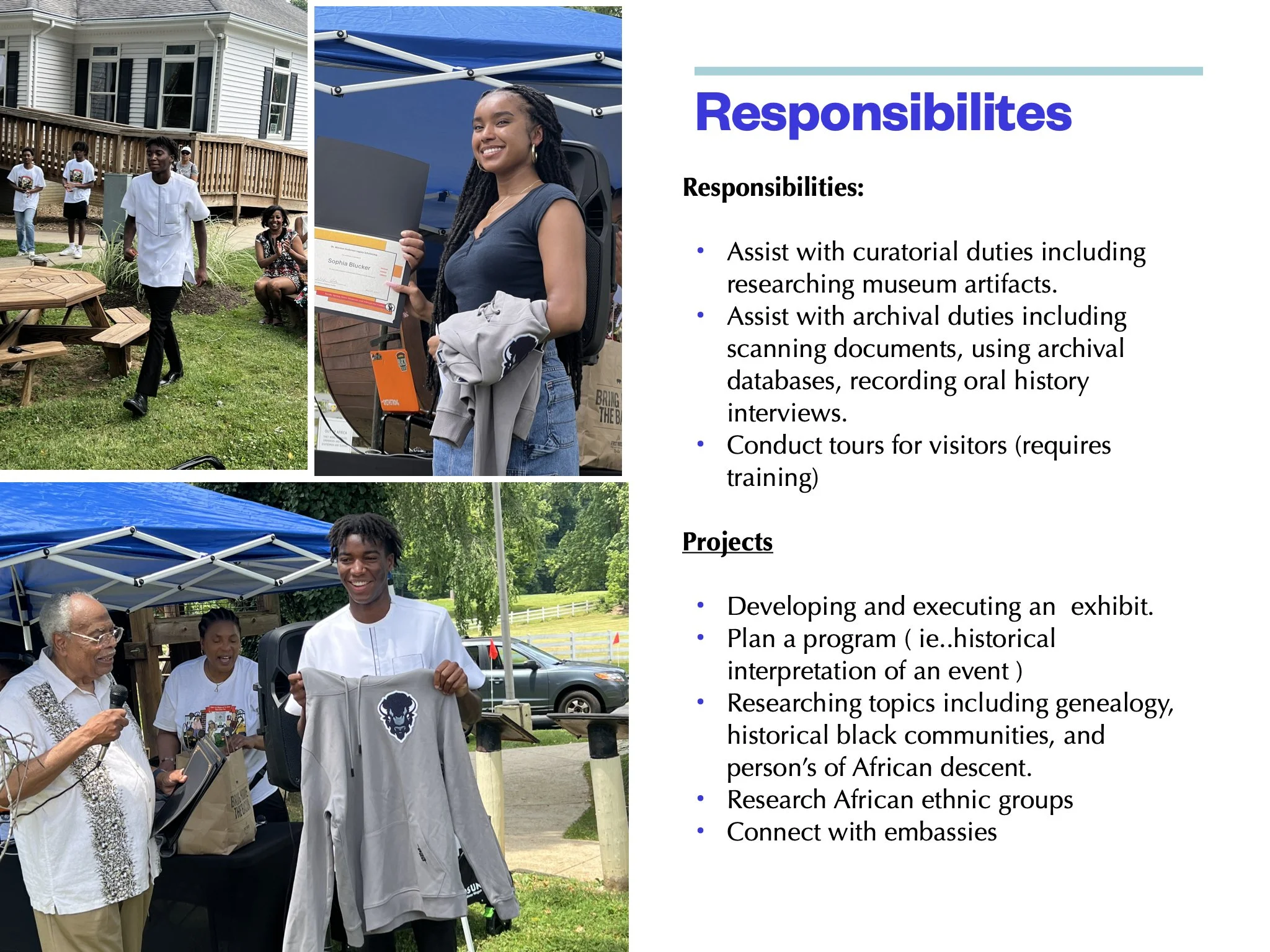 Volunteer — Sandy Spring Slave Museum and African Art Gallery