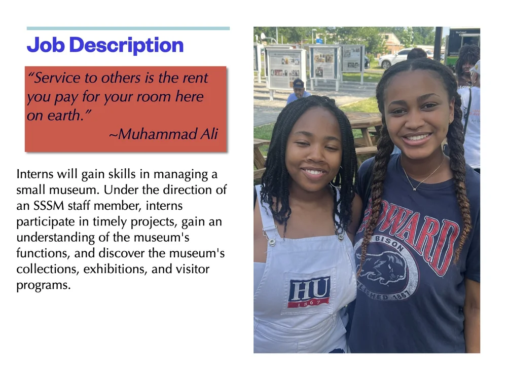 Volunteer — Sandy Spring Slave Museum and African Art Gallery