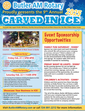 8th Annual Carved In Ice — Butler AM Rotary