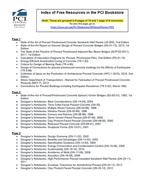 Free PCI Literature — PCI-Central