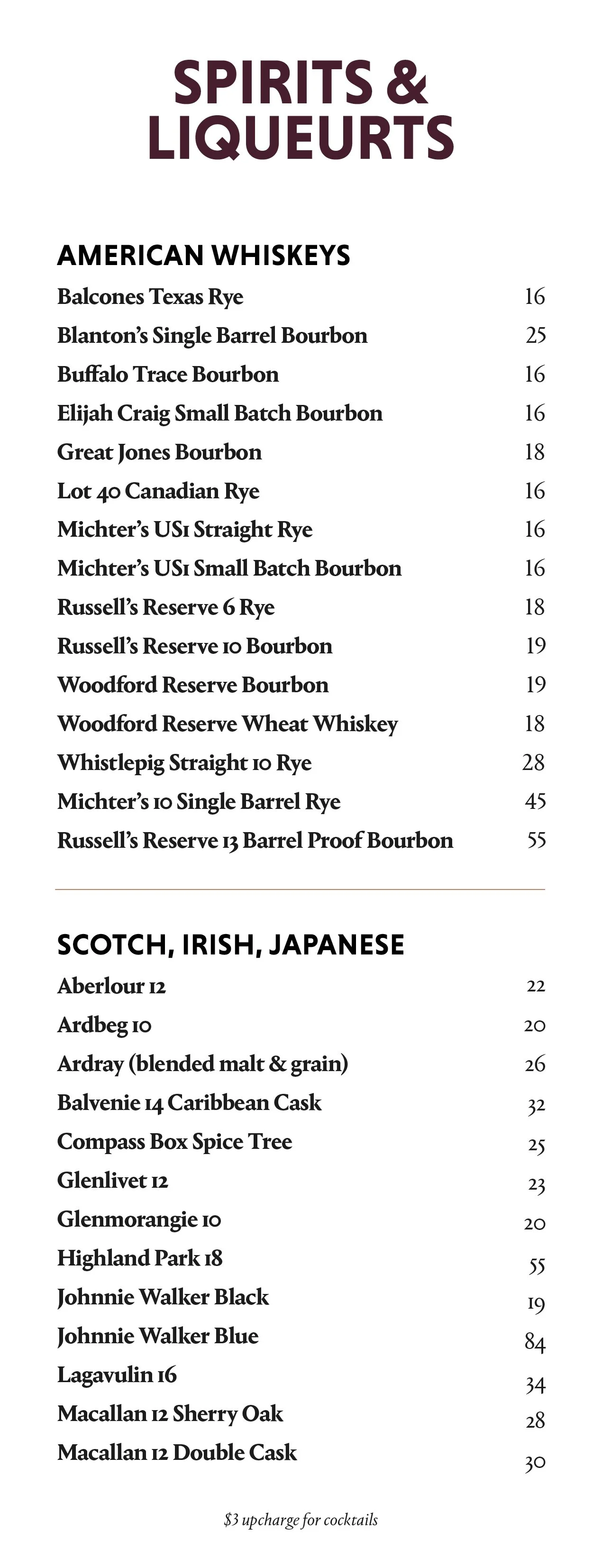 Hudson Spirits — DEAR IRVING