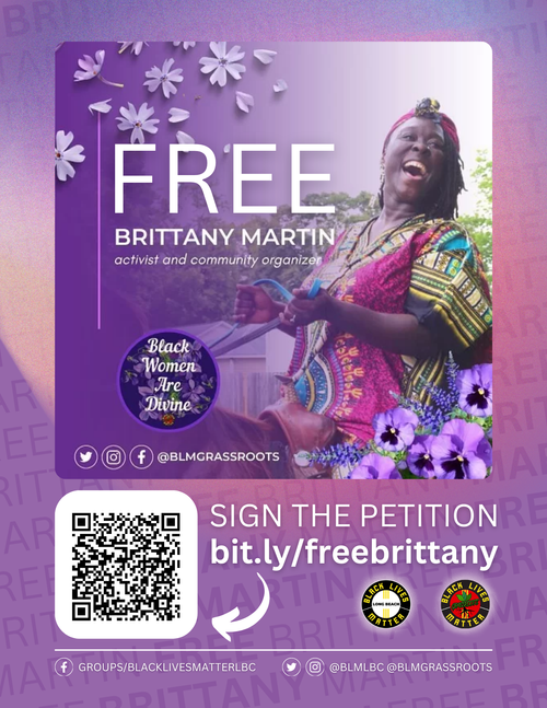 Free Brittany Martin - Black Freedom Fighter and Mama — BLM LBC