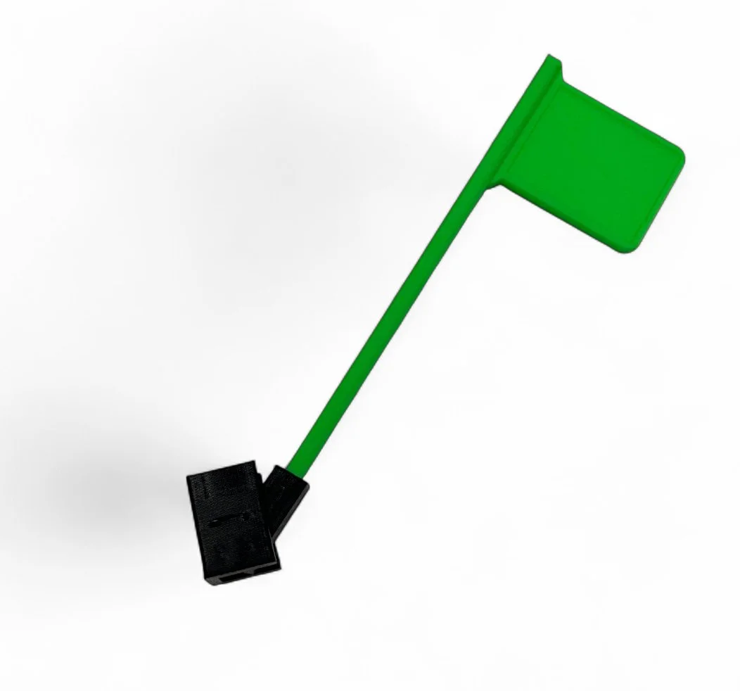 Laptop Flip Flag 2 Pack Red — Deskflags│Vibrant Plastic Alert Flags For ...