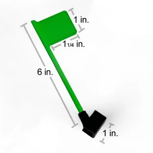 Laptop Flip Flag 2 Pack Red — Deskflags│Vibrant Plastic Alert Flags For ...
