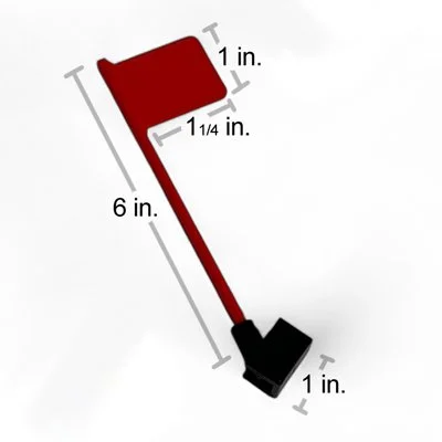 Laptop Flip Flag 2 Pack Red — Deskflags│Vibrant Plastic Alert Flags For ...