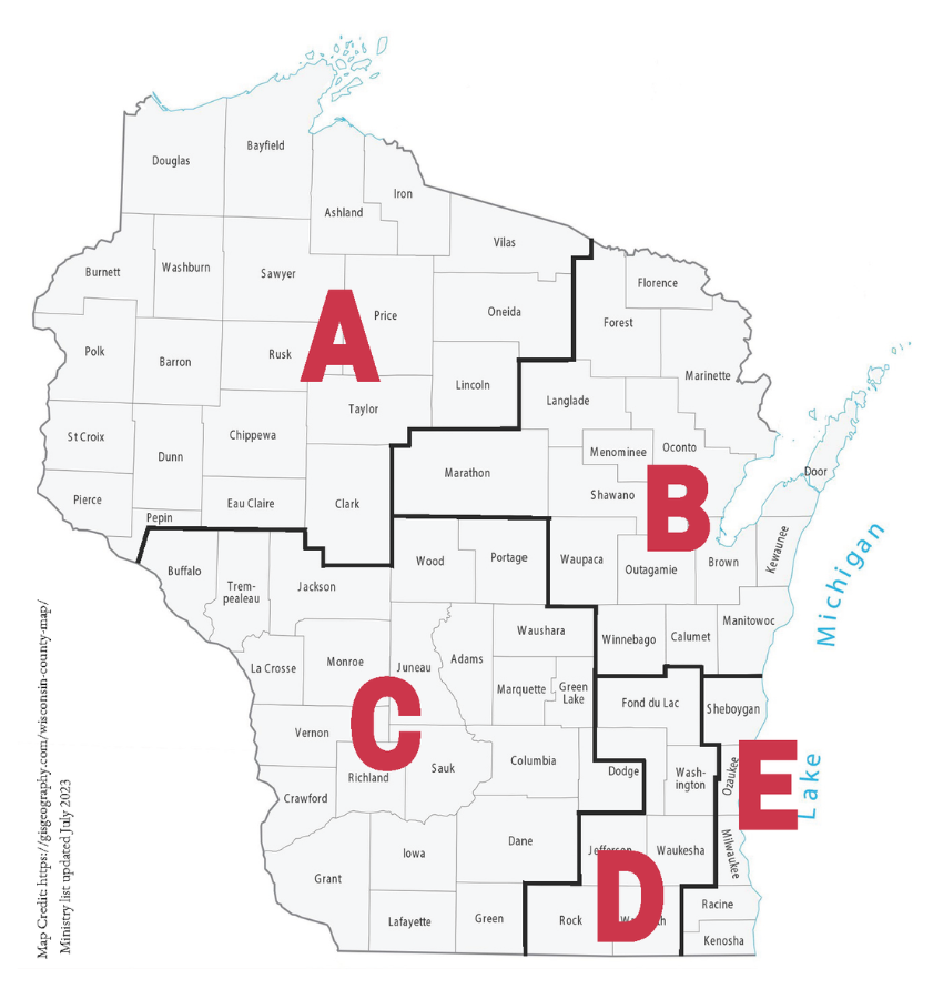 Regions — The Episcopal Diocese of Wisconsin