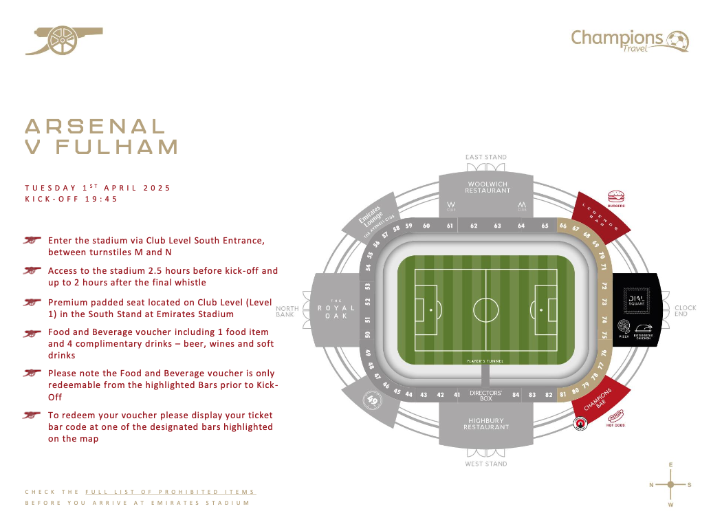 Arsenal Cannon Club Hospitality Review: VIP Matchday Experience at the ...