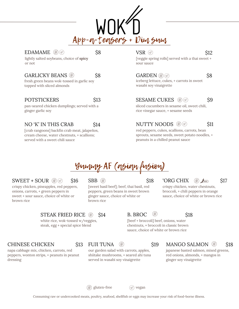 Our Menu — Wok'd