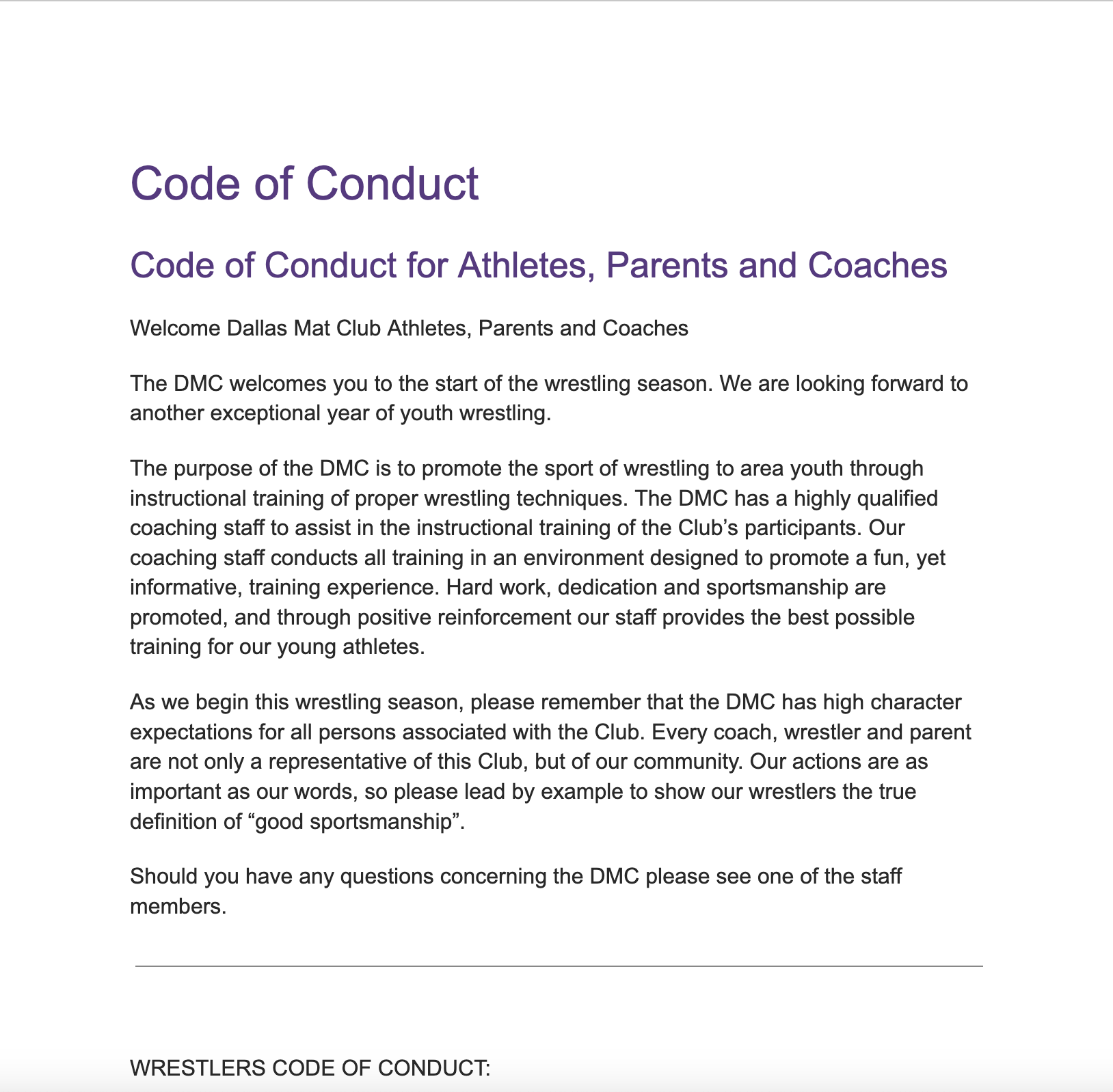 Resources — Dallas Wrestling