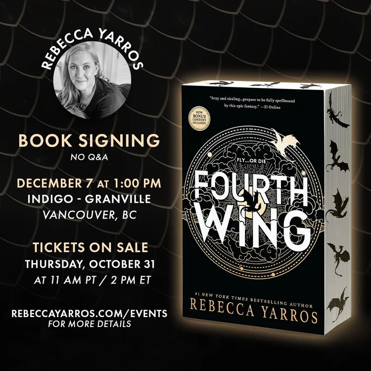 Events — Rebecca Yarros | #1 New York Times Bestselling Author