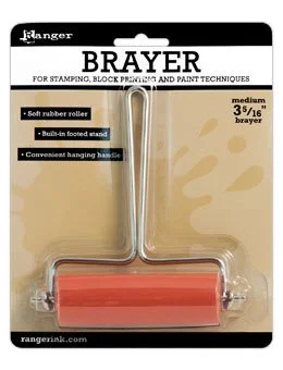 BRAYER, MEDIUM 3-5/16" W/HANDLE — Rehatched Designs