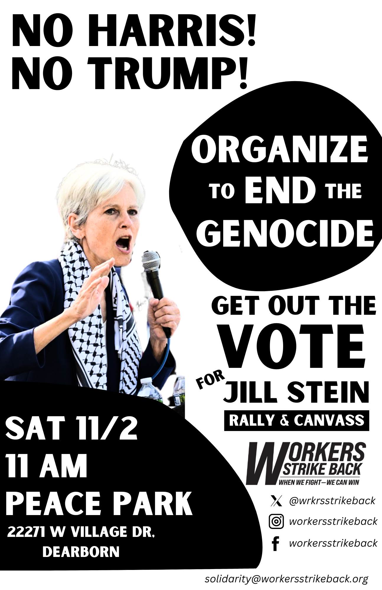 Michigan GET OUT THE VOTE for Jill Stein Rally & Canvass — Workers ...