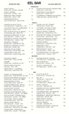 MENU — Eel Bar