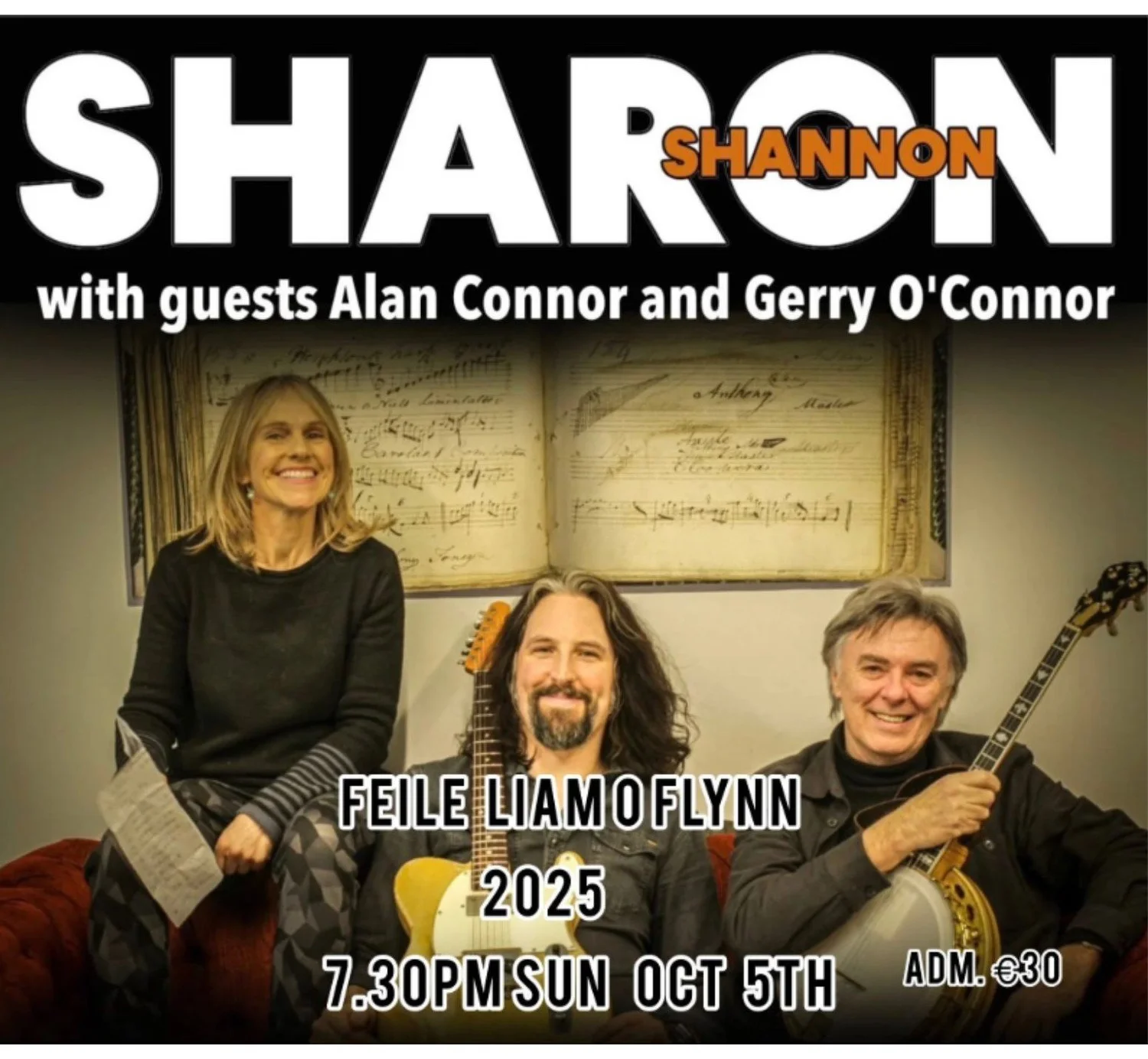 Sharon Shannon with guests Alan Connor & Gerry O’Connor — Kildare Heritage