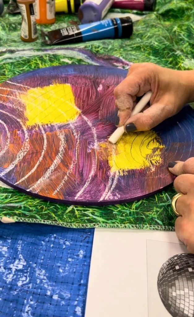 DIY Art Tutorial: How to Make a Disco Ball Painting — Studio Art Beat