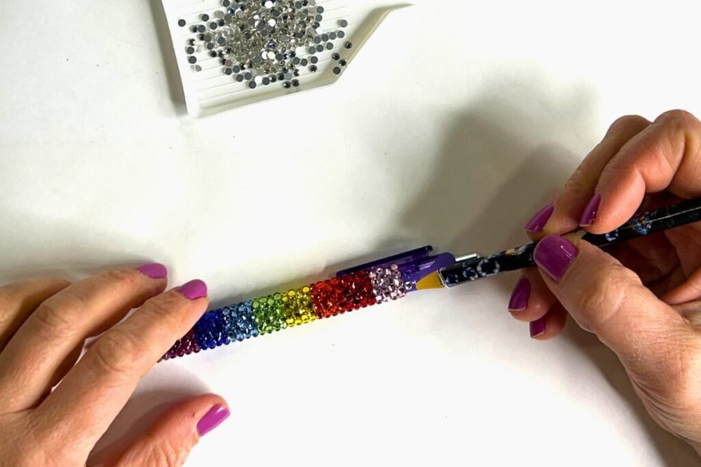 How To Bling Your Own Custom Rhinestone InkJoy Pen — Art Beat Box